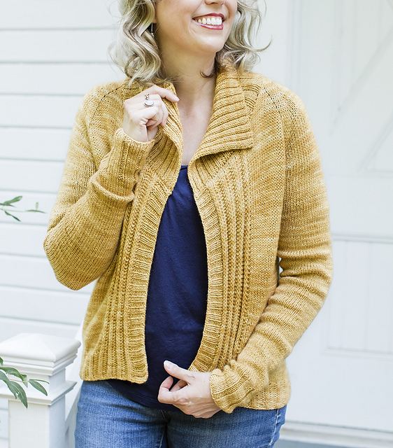 Ravelry: North Channel Collared Cardigan pattern by Marie Greene