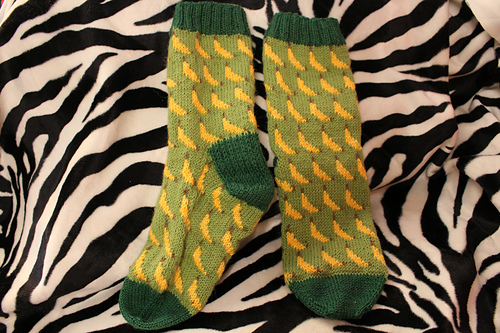 Ravelry: These Socks Are Bananas pattern by Emma L K