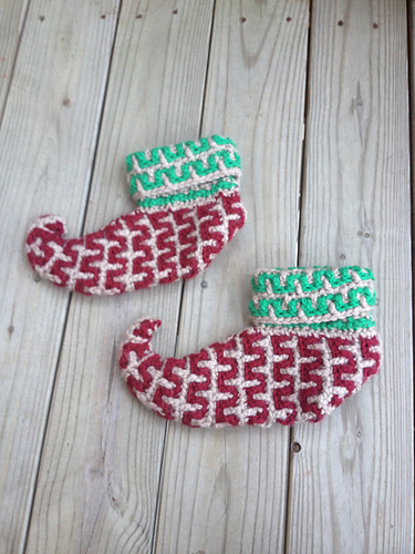 Ravelry: Elf Slippers: Crochet pattern by Kj Hay