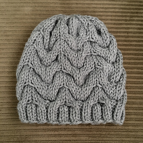 Ravelry: Cable Chevron Hat pattern by Gretchen Tracy