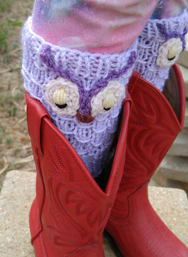 Ravelry: Hoot Boot Toppers pattern by Sarah M. Goodwin