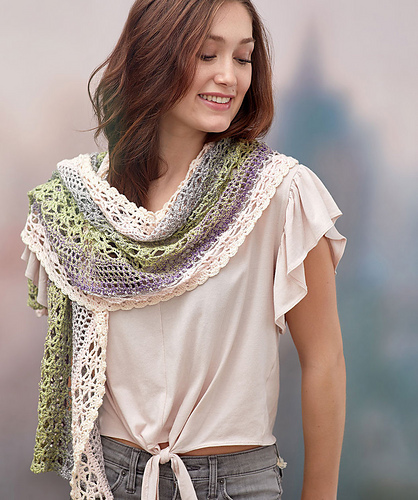 Ravelry: Delicate Shells Crochet Shawl pattern by Lisa Gentry