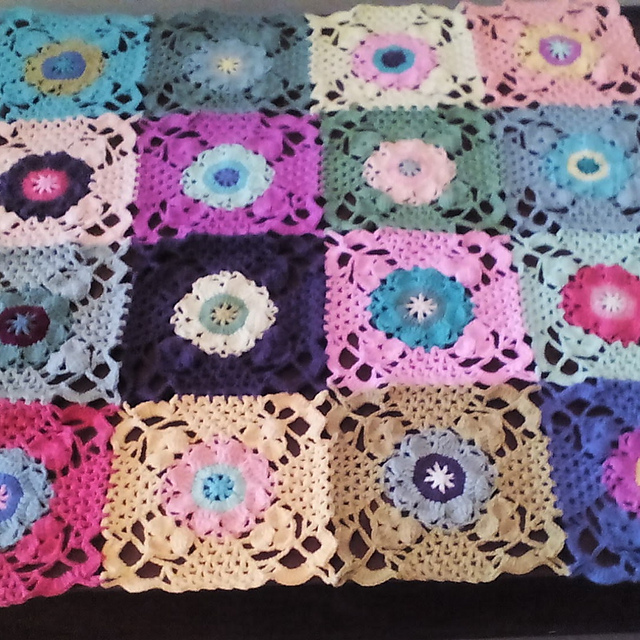 Ravelry: ren122029's Rustic Lace Square