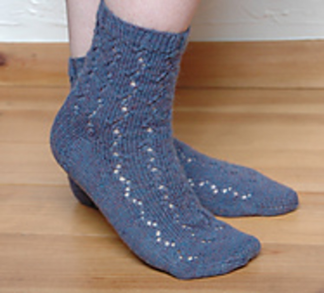 Ravelry: Lazy Lace Socks pattern by B Martin