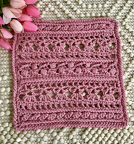 Ravelry: Spring Pathways Square pattern by Claudia Martin