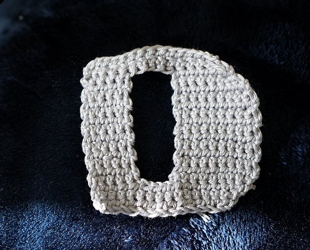 Ravelry: Letter D pattern by Nadia ben F