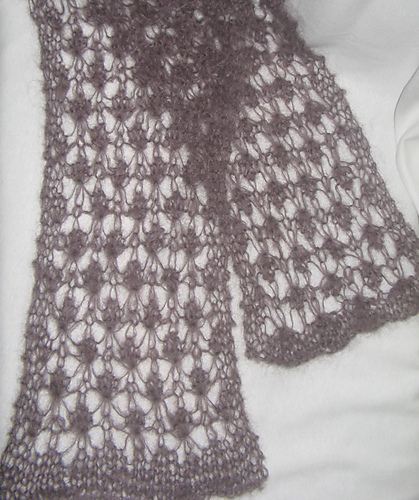 Ravelry: Lace Matrix Scarf pattern by Rian Anderson