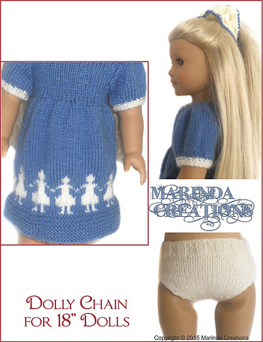 Ravelry: DOLLY CHAIN For AG DOLLS pattern by Marinda Creations