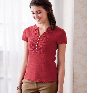 Ravelry: Tulip Henley pattern by Connie Chang Chinchio