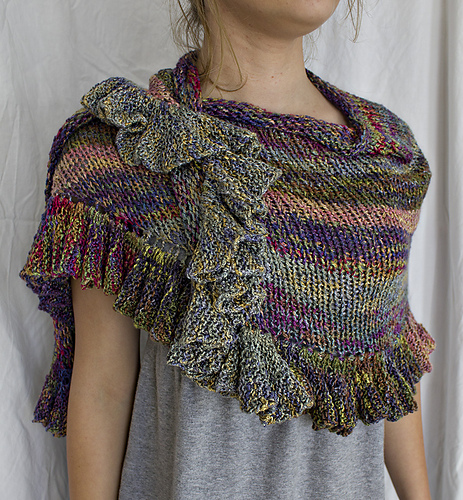 Ravelry: Finch Ruffle Shawl pattern by Robin J. Edmundson