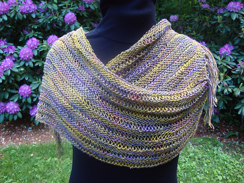 Ravelry: Elegant Lacey Drape Shawl pattern by Barbara Patricia