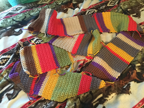 Ravelry: Fourth Doctor Scarf pattern by RoKa Designs