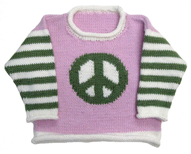 Ravelry: Peace Pullover pattern by Gail Pfeifle, Roo Designs