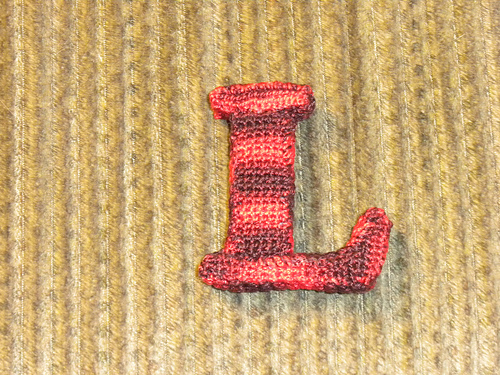 Ravelry: Letter L pattern by Joyce Overheul