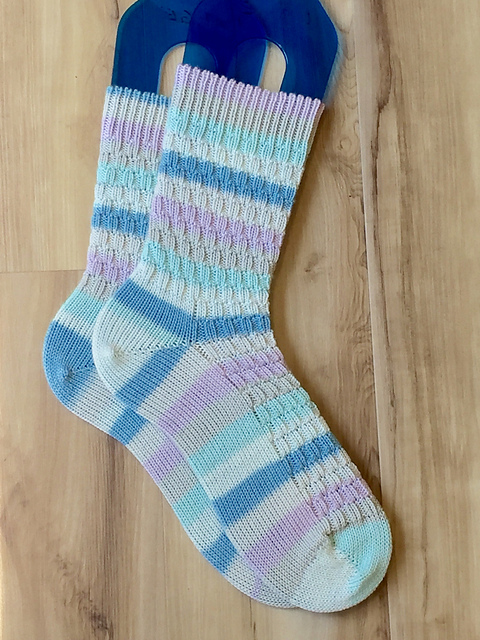 Ravelry: CSM Basket Weave Socks pattern by Rosalyn Keys