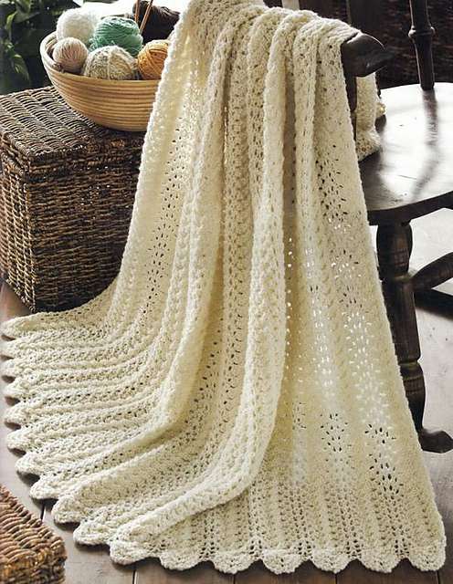 Ravelry: Cables & Lace Afghan pattern by Melissa Leapman