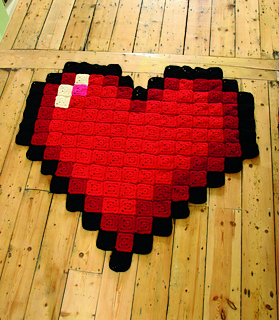 Ravelry: 8-Bit Heart Blanket pattern by Rosee Woodland