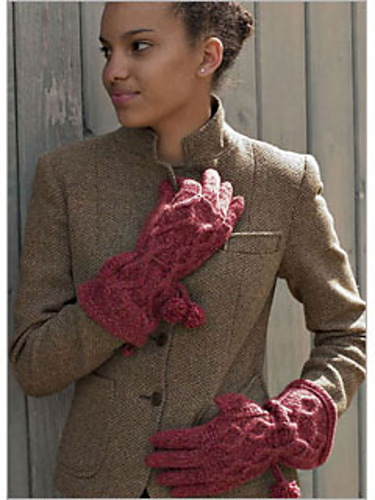 Ravelry: Cashmere Gauntlet Gloves pattern by Deborah Newton