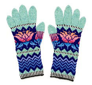 Ravelry: Floral Fair Isle Gloves pattern by Carol Wassell