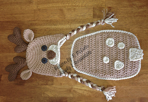 Ravelry: Deer / Elk Beanie and Cover Set pattern by Ruth McColm