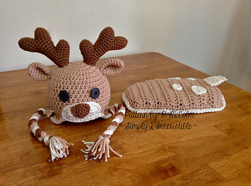 Ravelry: Deer / Elk Beanie and Cover Set pattern by Ruth McColm