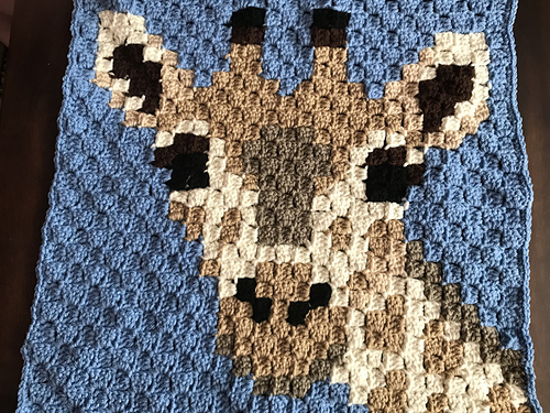 Ravelry: Giraffe C2C Square pattern by Kinga Erdem