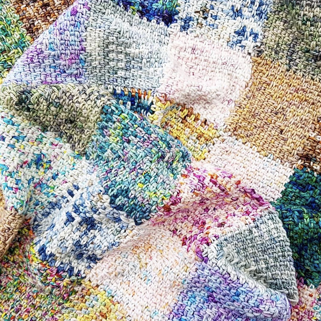 Ravelry: Speckled Squares Blanket pattern by Jackie Hodson