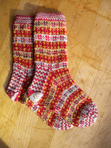Ravelry: Fair Isle Stash Socks pattern by Susi Ferguson