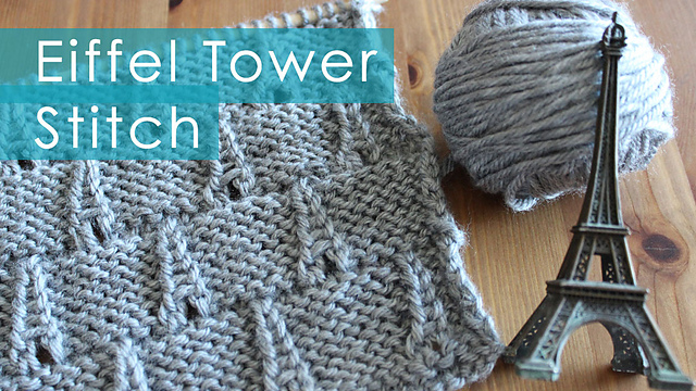 Ravelry: Eiffel Tower Stitch pattern by Studio Knit