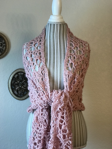 Ravelry: Blush Wrap pattern by Lisa Vega