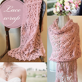 Ravelry: Blush Wrap pattern by Lisa Vega