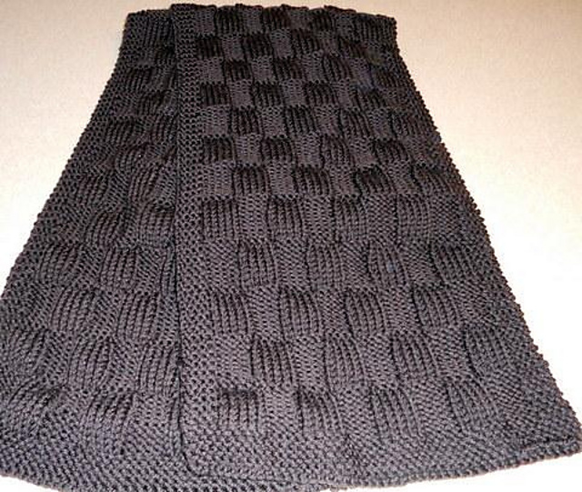 Ravelry: Reversible Block Scarf pattern by Marcia Keating