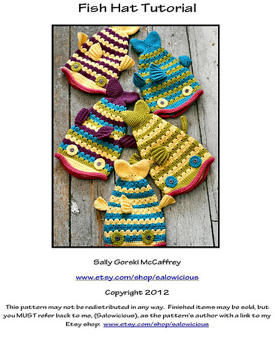 Ravelry: Fish Hat pattern by Sally Gorski McCaffrey