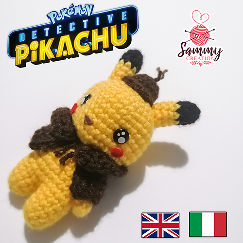Ravelry: Pikachu Detective pattern by Sammy Morgan