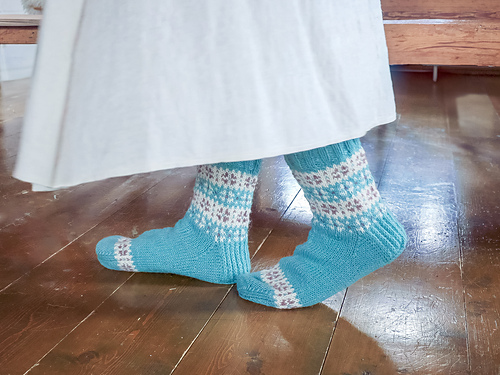 Ravelry: Arctic Bloom Socks pattern by Sanna Vaara