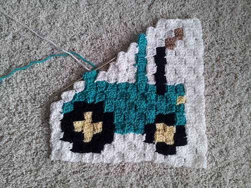 Ravelry: Tractor C2C Block pattern by Sanofer Abdullah