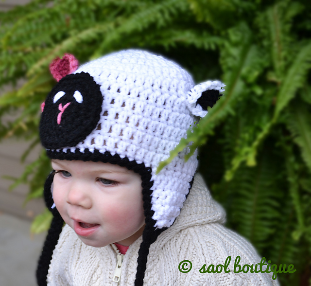 Ravelry: Lamb Hat Crochet Pattern pattern by saol boutique
