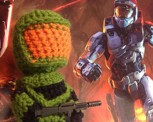 Ravelry: Master Chief Halo pattern by SarahBeth