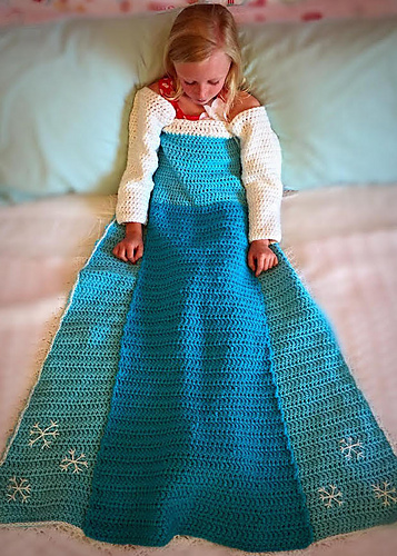 Ravelry: Frozen Elsa Princess Dress Blanket pattern by SarahBeth