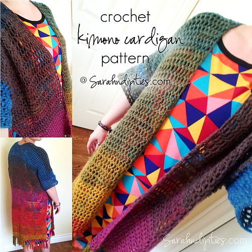 Ravelry: Kimono Cardigan pattern by Sarahndipities Designs