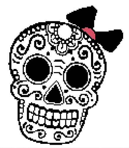 Ravelry: Sugar Skull Graph/Chart pattern by Sarah Chapman