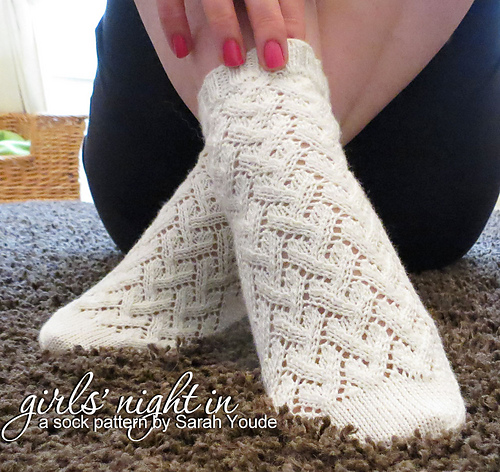 Ravelry: Girls' Night In Socks pattern by Sarah Youde