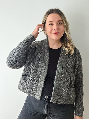 Ravelry: Book Club cardigan pattern by Sari Nordlund