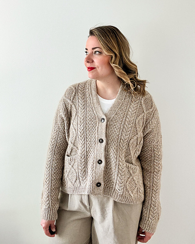Ravelry: Book Club cardigan pattern by Sari Nordlund