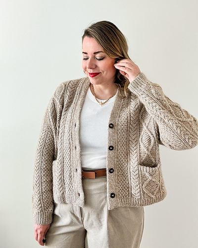 Ravelry: Book Club cardigan pattern by Sari Nordlund