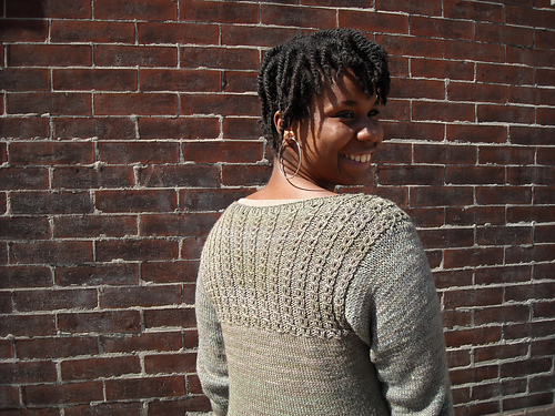 Ravelry: #8 Women's Mock Cable Sweater pattern by Melinda Goodfellow