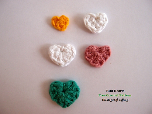 Ravelry: Mini Heart pattern by TheMagicOfCrafting