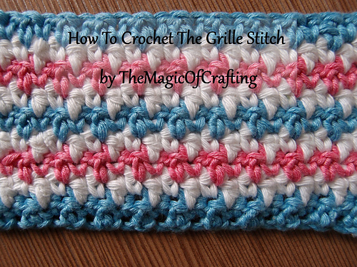 Ravelry: Grille Stitch pattern by TheMagicOfCrafting