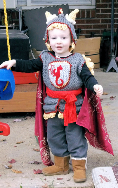 Ravelry: Knight's Helmet and Tunic pattern by Scarlett Royal
