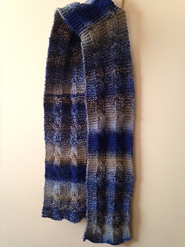Ravelry: Reversible Cable Scarf pattern by Mary Scherer